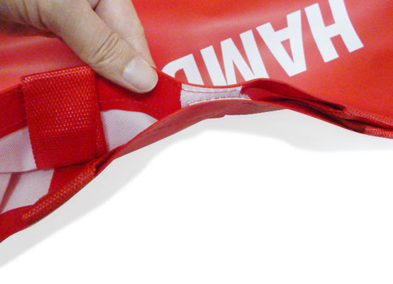 Business Promotion photorealistic overall print PP Shopper Bag With Handle