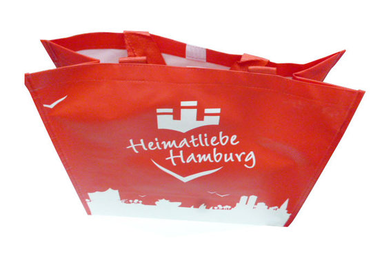 Business Promotion photorealistic overall print PP Shopper Bag With Handle