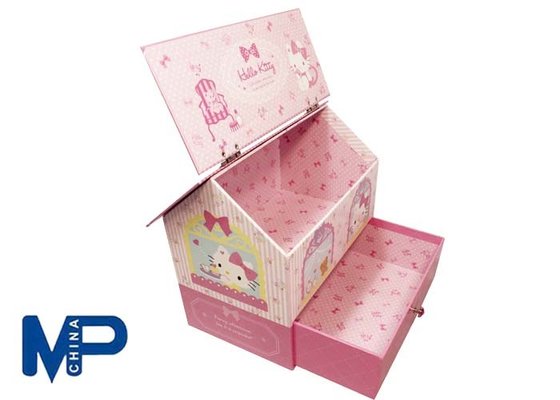 Customizable Printing pink Recycled Paper Gift Boxes for wedding