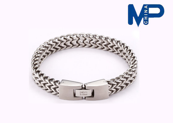 Personalized size Mens Link Bracelet of 316L Stainless Steel Magnetic