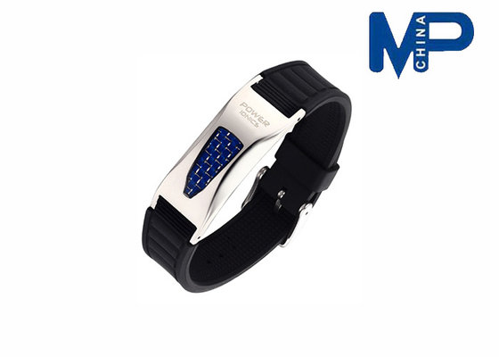 Magnetisches kundenspezifisches Silikonarmbandarmband für Zusatz Dame Dress oben