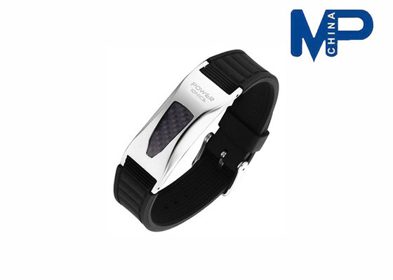 Magnetisches kundenspezifisches Silikonarmbandarmband für Zusatz Dame Dress oben
