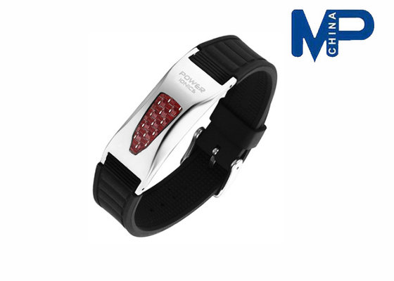 Magnetisches kundenspezifisches Silikonarmbandarmband für Zusatz Dame Dress oben