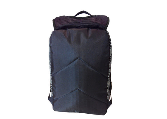 Outdoor picnic leisure traveling Black canvas boys backpacks , OEM / ODM