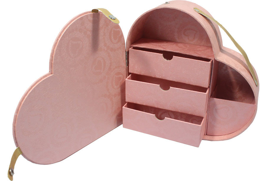 Lovely custom printed jewelry gift boxes , small boxes for gifts with handle