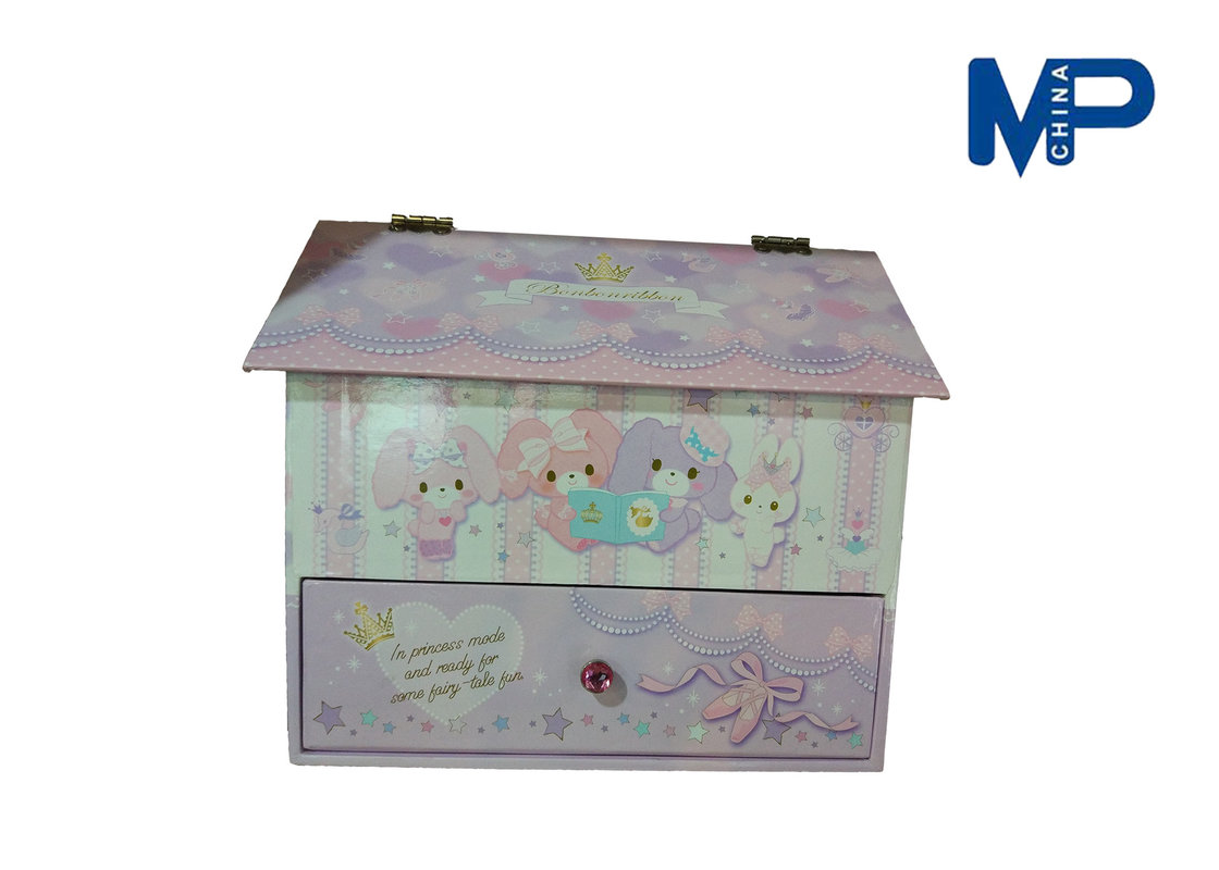 Nette Haus Form öffnen sich kundengebundene Geschenkboxen auf Dach, Verpackenkosmetischer Gebrauch der kästen des Mädchengeschenks