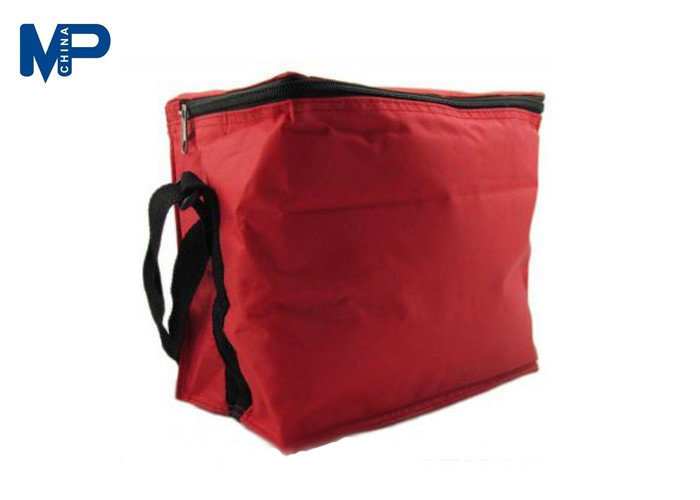 Outdoor Camping Reusable Ice Bag / Polyester Cooler Bags For Bottles , Custom Printing