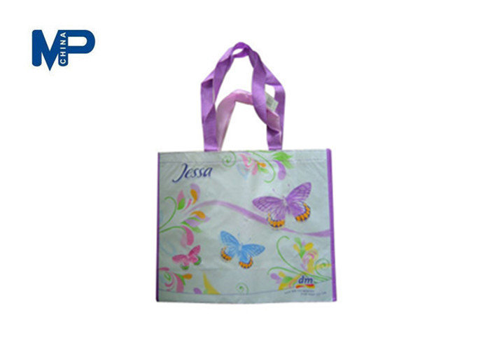 Eco Friendly Printing Recycled Shopping Bags , Grocery Tote Pp Non Woven Bag