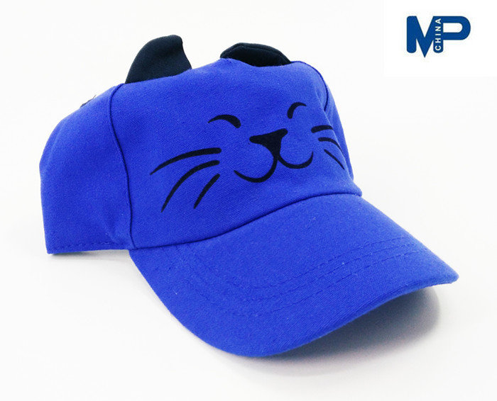 Blue Cat Men Women Beanie Personalized Baseball Caps 13cm Depth 7.5cm Brim Width