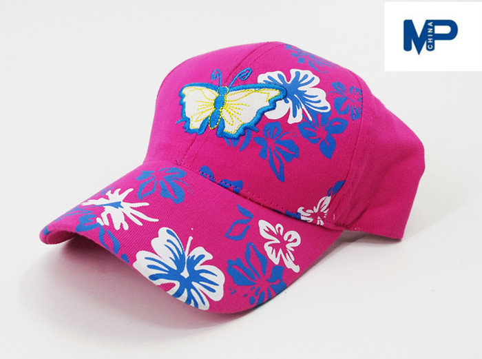 Girl Mcgrath Logo Embroidered Baseball Caps For Child Or Adult , Customized Size