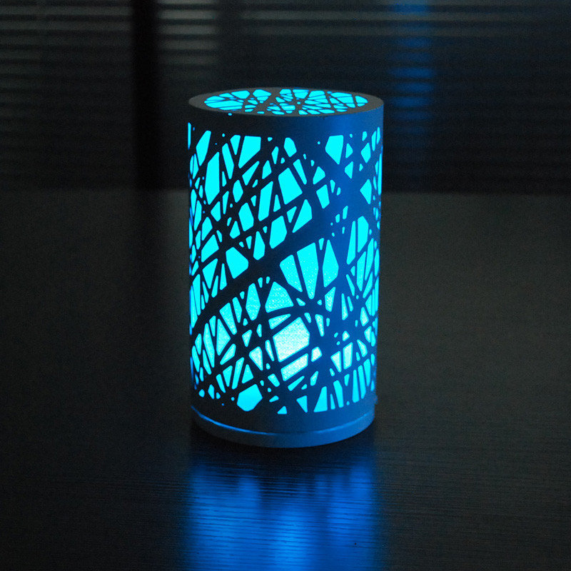 Reizend einzigartiges D95*H165cm-Größe Glas und Eisen LED Tischlampe nachts.