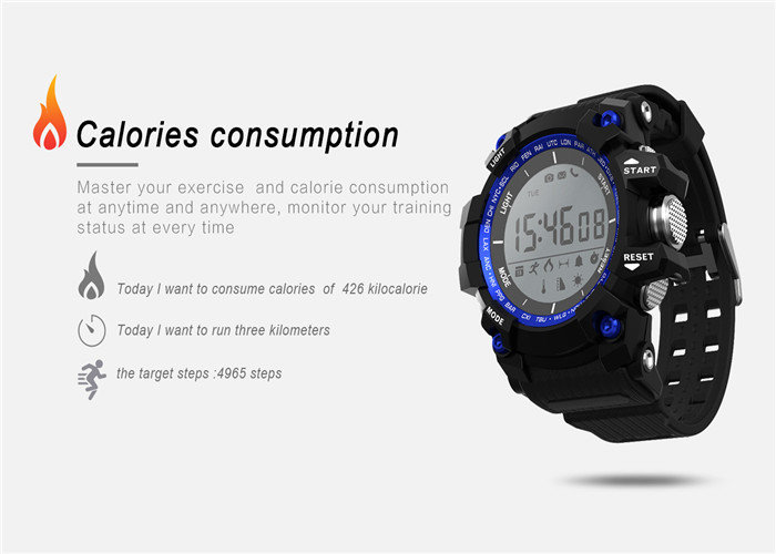 1.1'' LCD Display LED Smart Watch Bluetooth Camera Support 10+ Languages Notification