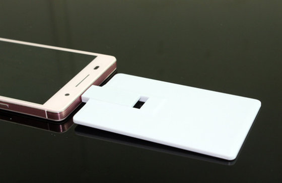 Plastic Credit Card OTG / Mobile Phone USB Flash Drive 16GB 32GB for Smart Phone supplier