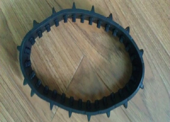 Lawn Mover Lightweight Rubber Tracks , 60mm Width 40 Links Small Tank Tracks