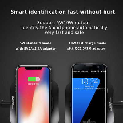 Patent model 5W 10W fast wireless charging pad Qi for Samsung and iPhone