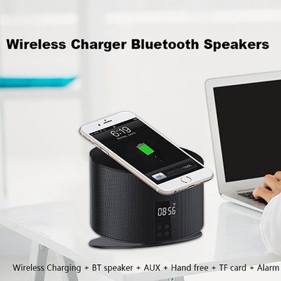 Blue-tooth 3.0 Wireless 10W Speaker With QI Wireless Charger For Iphone 8 8 plus x