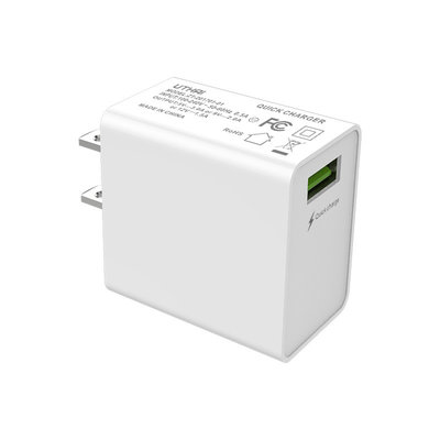 2018 Single USB 5V-3A QC3.0 Fast Charger, Charger Adapter for Smart Phone,with EU and US plug