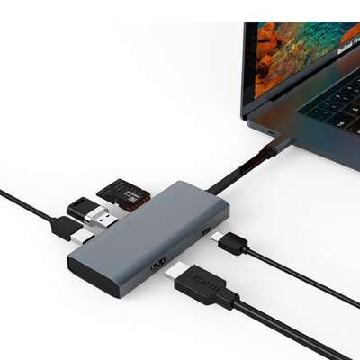 5in 1 USB 3.0 Hub for MacBook Pro Air Multi function USB Type C 4K Video USB Hub 3.0 Adapter Charging Port Hubs