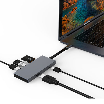 5in 1 USB 3.0 Hub for MacBook Pro Air Multi function USB Type C 4K Video H DMI USB Hub 3.0 Adapter Charging Port Hubs
