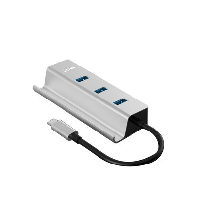 Type-C USB 3.0*3 Hub for MacBook Pro Air Multi function USB with RJ45 1000mbps with PD Charging Port Hubs with mobile st