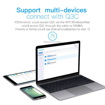 Network Hard Drive Enclosure for 2.5  3.5 inch hard disk drive and SSD remote access the hard disk while you are outside