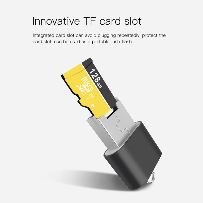 TF card reader with USB connector change the card reader to usb flash drive