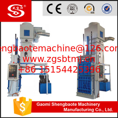 SBT125 automaticlly hydraulic cotton fiber baling machine recycled polyester fiber baler