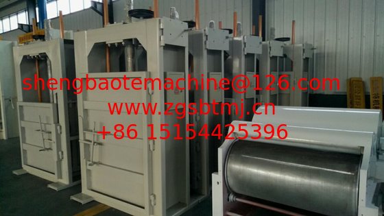 SBT1000 guide screw and gear type baling machine for recycled cotton fiber baler
