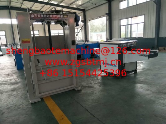 SBT1000 guide screw and gear type baling machine for recycled cotton fiber baler