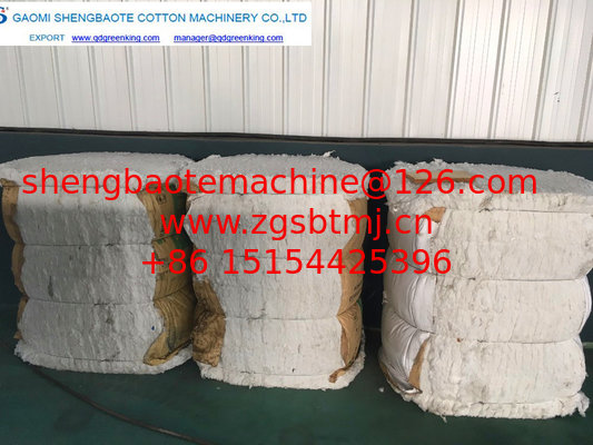 SBT 60 tons hydraulic baling machine with three doors for recylced cotton fiber