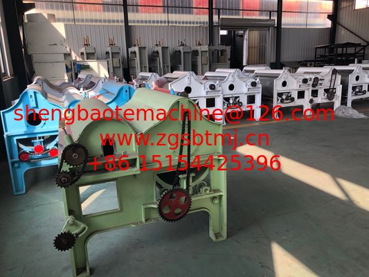 fabric waste recycling machine garnett machine rag tearing machine