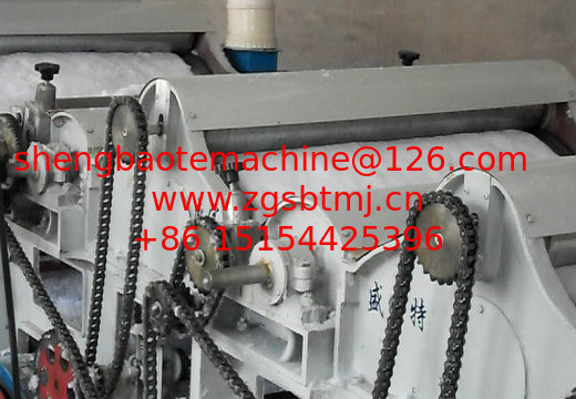 rag tearing machine, Magasa style hard cotton waste recycling machine, carding machine