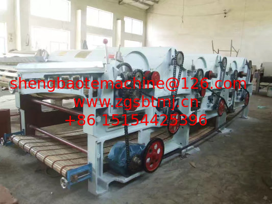 rag tearing machine, Magasa style hard cotton waste recycling machine, carding machine