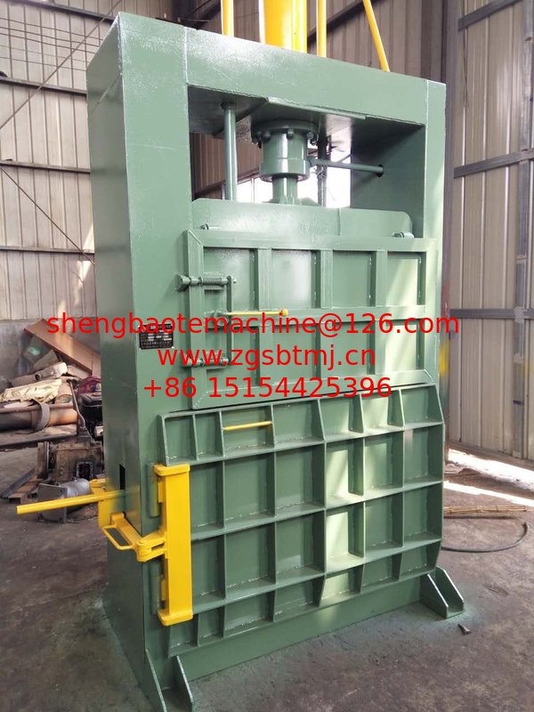 SBT 60 tons hydraulic baling machine with three doors for recylced cotton fiber