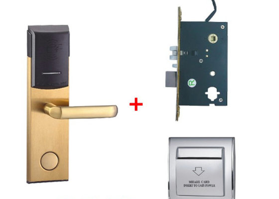 Bluetooth Control Hotel Electronic Door Locks No Disturb Function Free Turning Handle