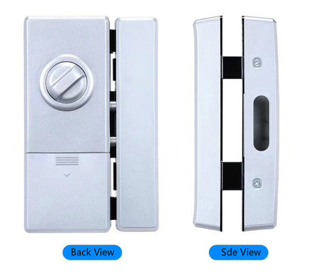 Mobile Control Smart Glass Door Lock Electroplating Surface FRR <0.1%