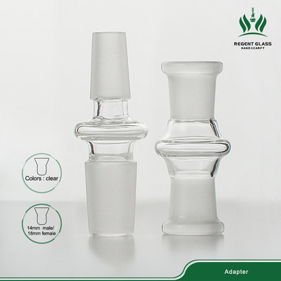 Custom Mini Glass Bubbler Bowl Adapter 5 Mm Thickness For Glass Smoking Pipe