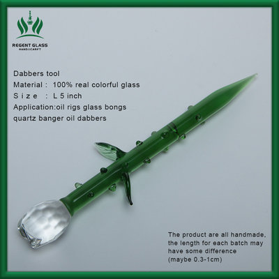 Green Carb Cap And Dabber Dab Stick Carving Tool Glass Bongs Accessories For Quartz Banger Nail