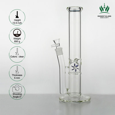 Windmill Diffuser Glass Water Pipe Glass Bubbler , Custom Beaker Bubbler Bong