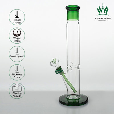 Green Tobacco Recycling Hookah Tube , Illadelph Style Beaker Bottom Large Tube / Water Bong