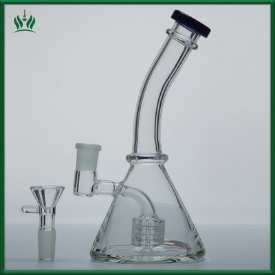 7 Inches Glass Bong Smoking Pipes 5MM Thickness With Mini Oil Rigs Beaker