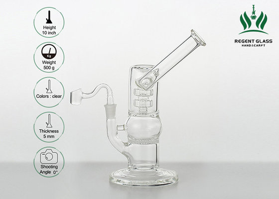 Sheldonblack Glass Smoking Water Pipe Bubbler , Borosilicate Glass Hookah Water Bubbler
