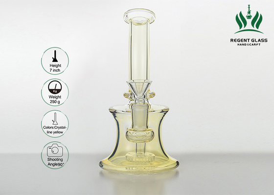 High Yellow Heady Beaker Glass Water Bubblers For Mini Glass Pipes Showerhead Diffuser