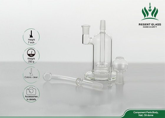 Hitman Style Oil Rigs DAB Pipe , Clear And Cute Oil Dab Rigs For Glass Smoking Pipes