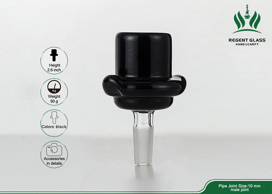 Black Hat Derby Glass Bowl with 10mm 14mm and 18.8mm male types for Glass Smoking Bongs