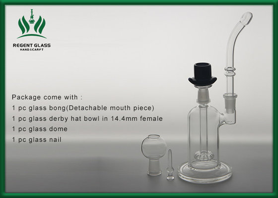 Hitman Style Sheldon Glass Water Tube Clear / Honeycomb Showhead Precolator Stright Tube