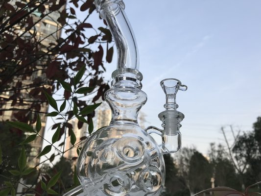 10 Inches Glass Water Bubblers Clear Oil Rig Dabs Egg Smoking Water Pipes