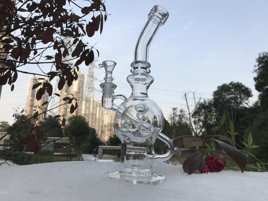 10 Inches Glass Water Bubblers Clear Oil Rig Dabs Egg Smoking Water Pipes