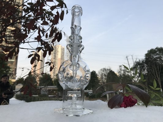 10 Inches Glass Water Bubblers Clear Oil Rig Dabs Egg Smoking Water Pipes