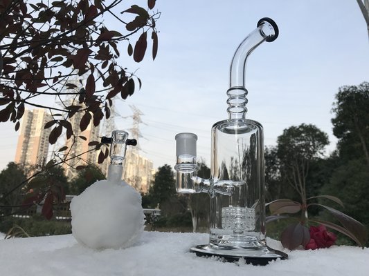 Head Perc Toro Style Glass Smoking Bubbler , Hookah Shisha Glass Bubbler Water Pipes